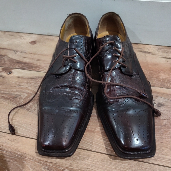 Mezlan | Shoes | Mezlan Crocodile Lace Up Shoes | Poshmark